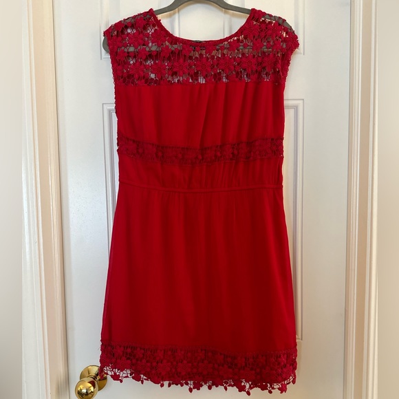 American Eagle Outfitters | Dresses | American Eagle Red Lace Mini ...